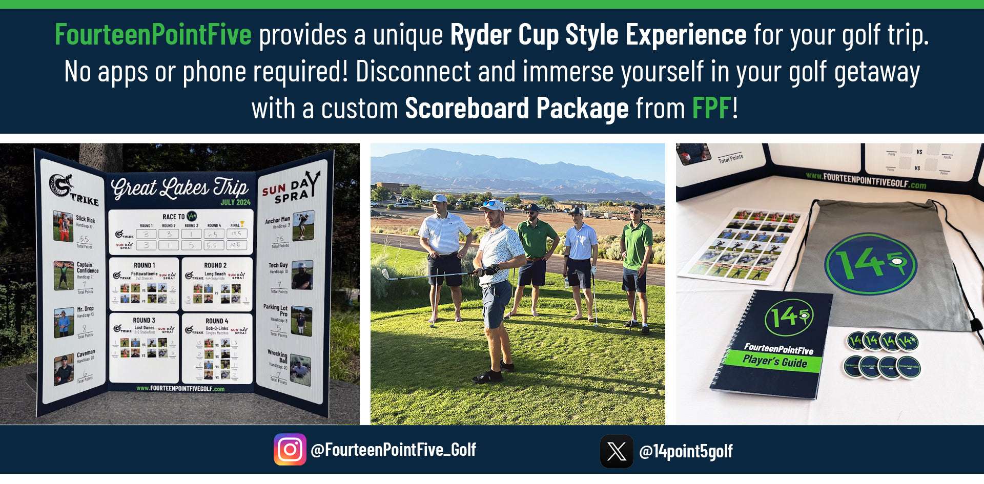 FourteenPointFive - Customizable Golf Trip Scoreboards and more ...